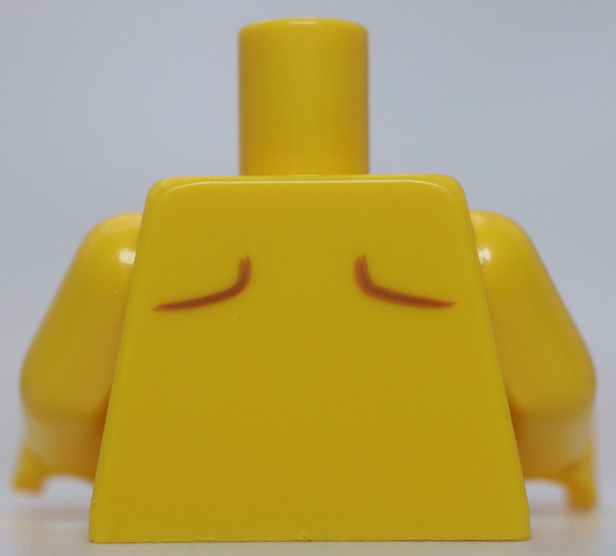Lego Yellow Torso Bare Chest with Muscles Outline Shoulder Contours on ...