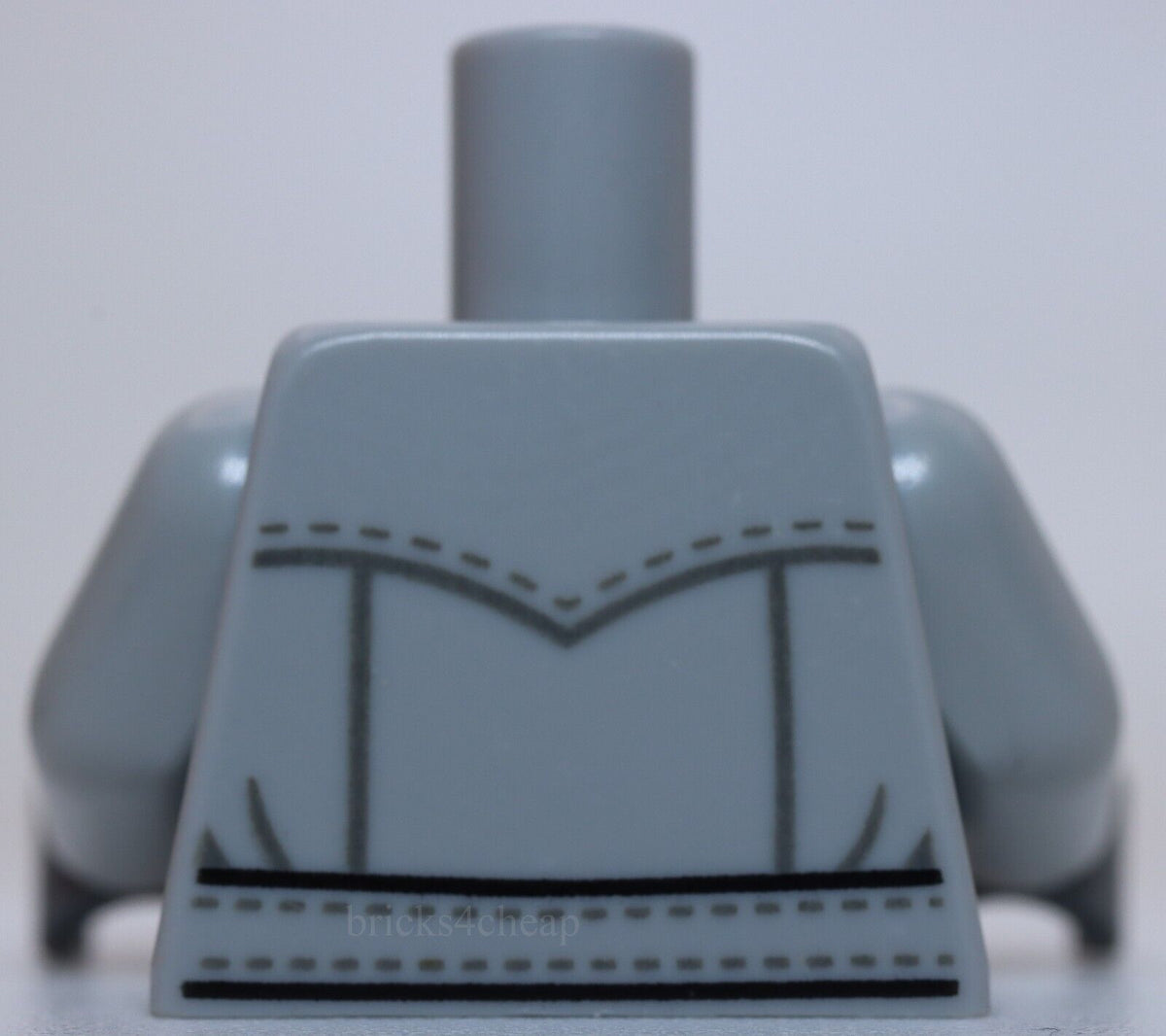 Lego Minifig Torso Trench Coat Stitching Buttons Belt White Shirt and ...