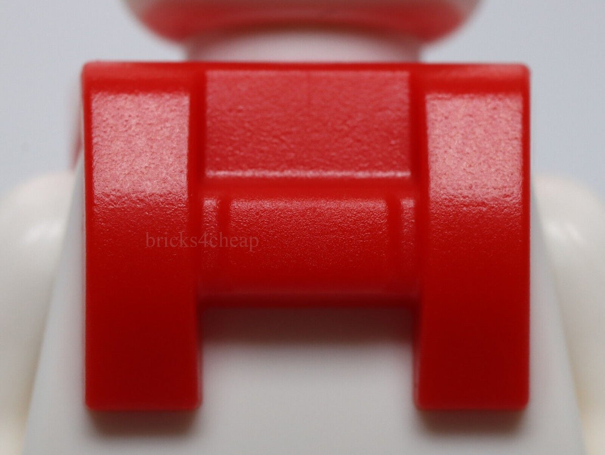 Lego Red Minifigure Neck Bracket Armor with 4 Back Studs and Front Har ...