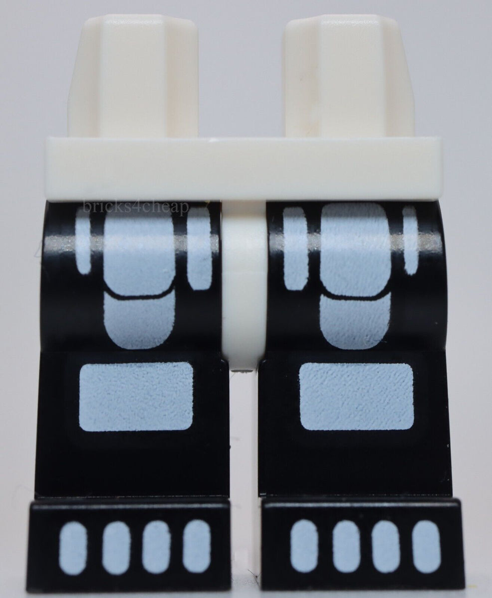 Lego White Hips and Black Legs with Thighs Knees and Toes Pattern ...