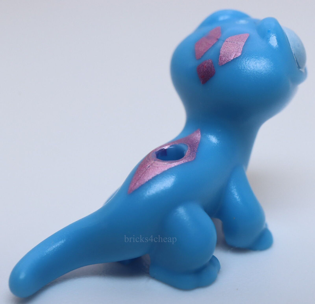 Lego Medium Blue Gecko Salamander Medium Azure Eyes Metallic Pink Diam ...