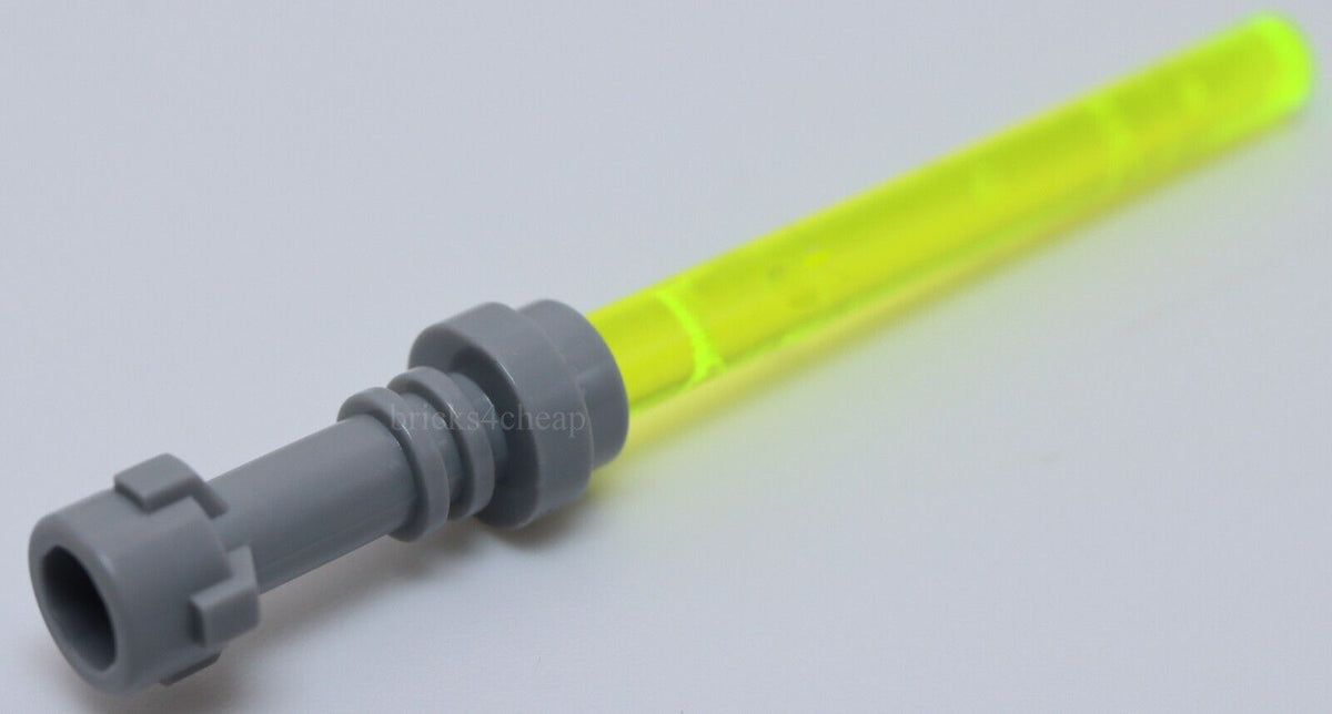Lego 2x Star Wars Hilt with Trans Neon Green 4L Bar Light Saber Blade ...