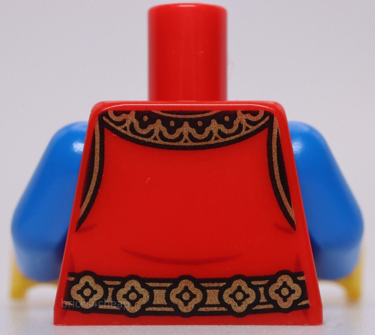 Lego Castle Red Torso Surcoat Gold Collar Belt Lion with Raised Foot B ...