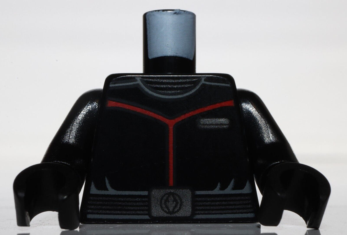 Lego Star Wars Black Torso Sith Fleet Officer Pattern Black Arms Black ...
