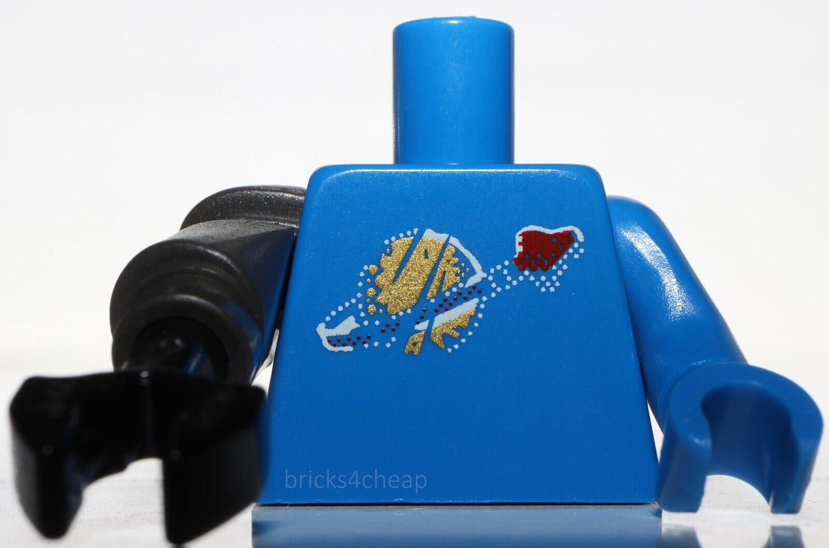Lego Blue Torso Space Classic Moon Simulated Wear Pattern Mech Arm ...