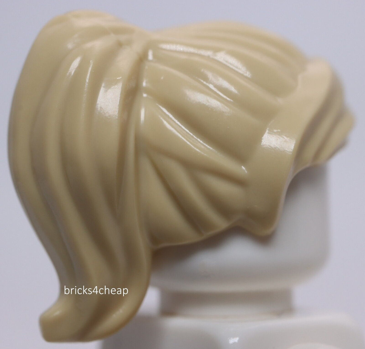 Lego Tan Minifig Hair Female Ponytail and Swept Sideways Fringe – Gems ...