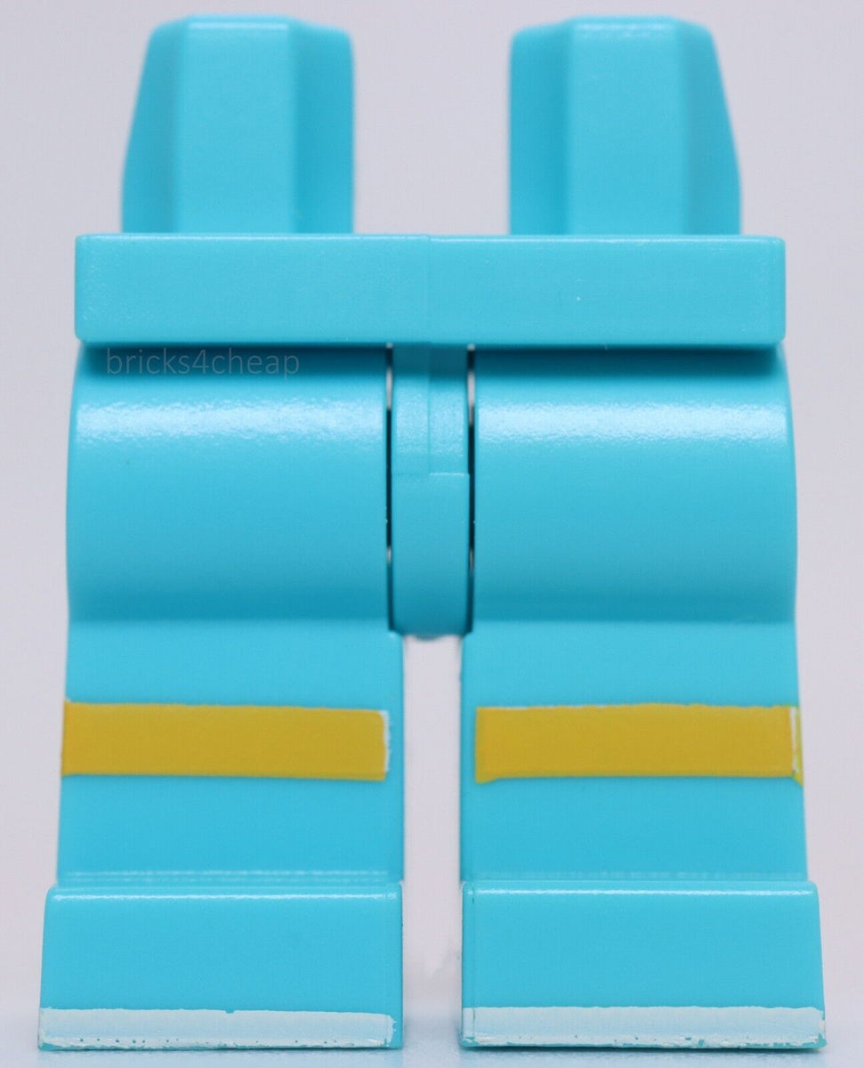 Lego Medium Azure Hips and Legs Yellow Knees White Soles Sports Mounta ...