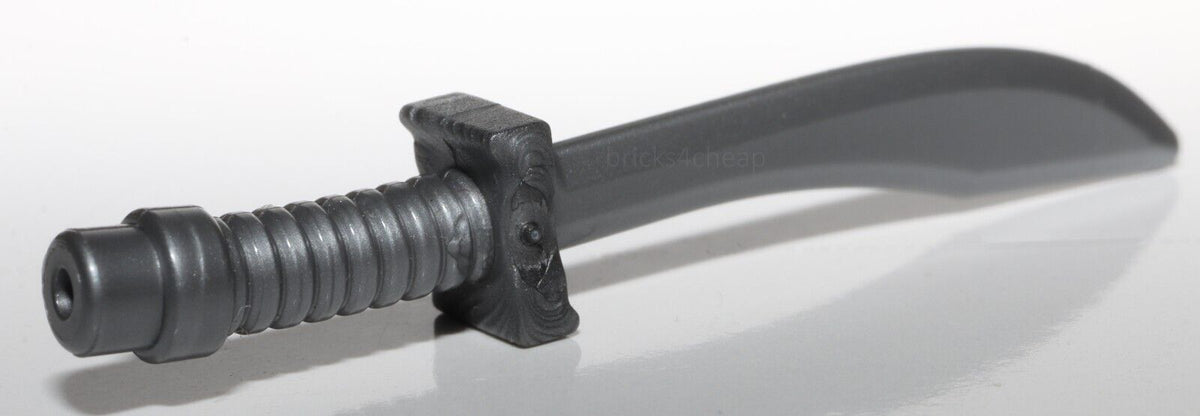 Lego Flat Silver Minifig Weapon Sword Saber Dao Curved Blade – Gems In ...