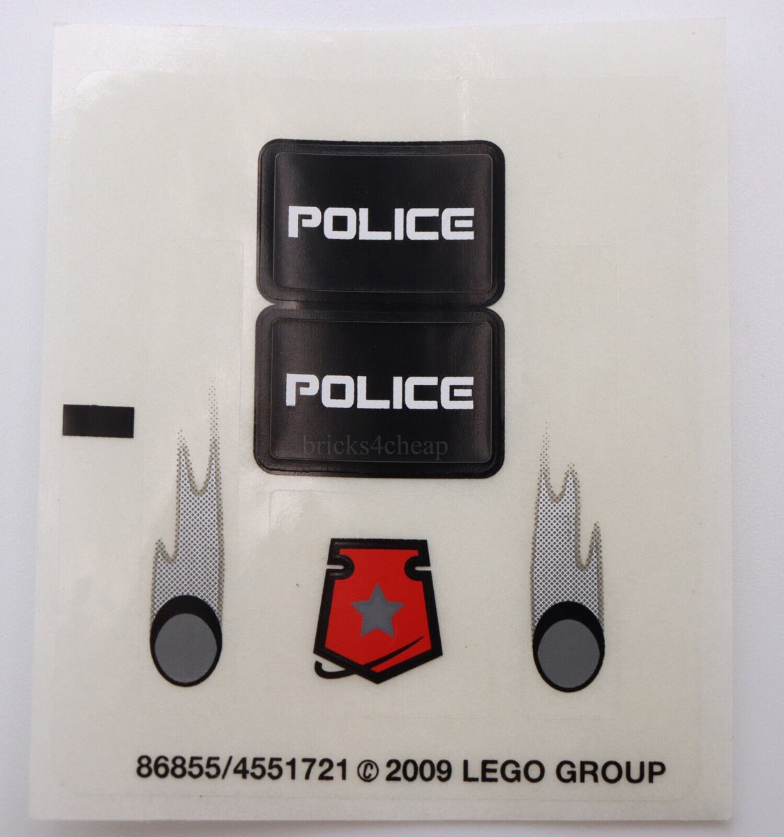 Lego Police Badge Decal Sticker Sheet – Gems In the Attic