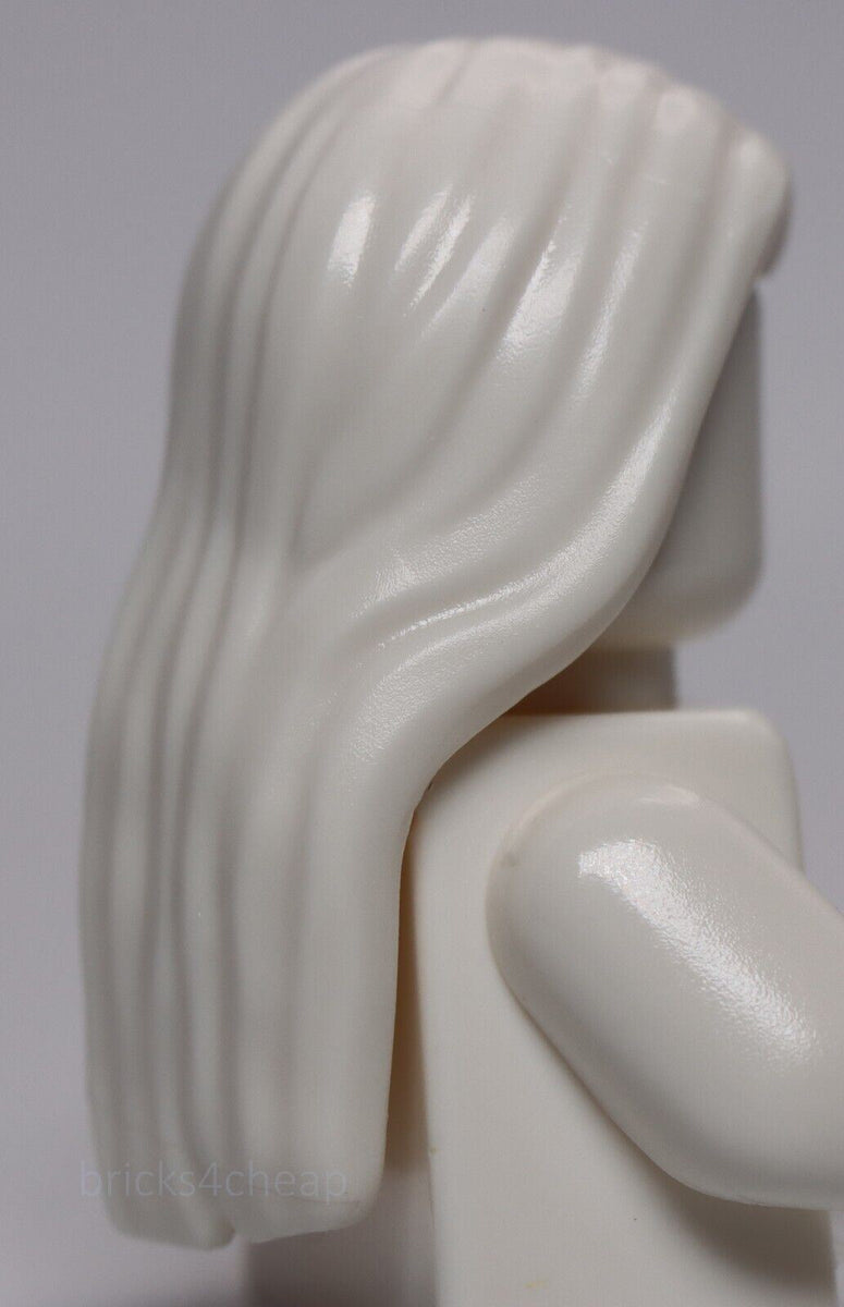 Lego White Minifig Hair Long Parted in Center – Gems In the Attic