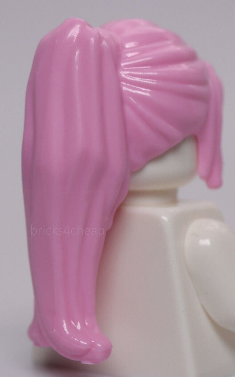 Lego Bright Pink Minifig Hair Female Ponytail Long with Side Bangs ...