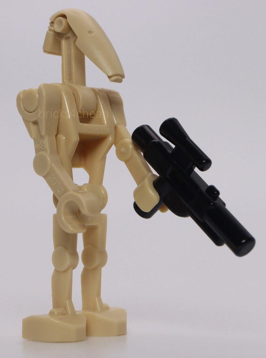 Lego Star Wars Tan Battle Droid Minifig with Straight Arm Blaster ...