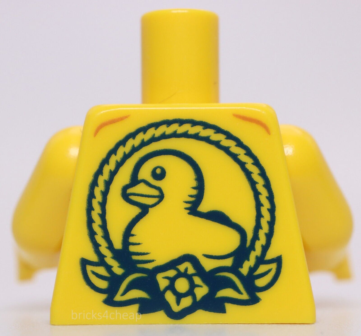 Lego Yellow Torso Bare Chest Body Lines Navel Duckling Tattoo Circle F ...