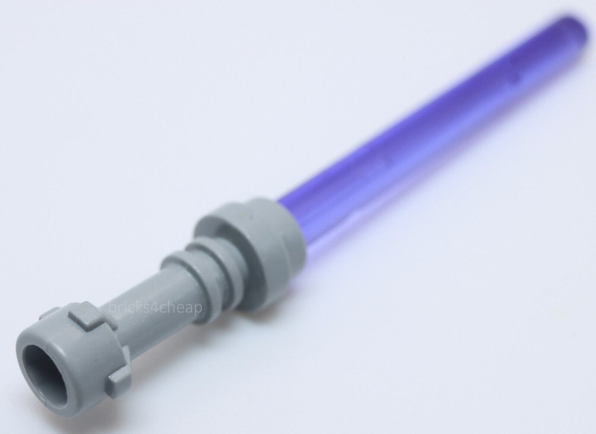 Lego Star Wars Hilt with Trans Purple 4L Bar Light Saber Blade Minifig ...