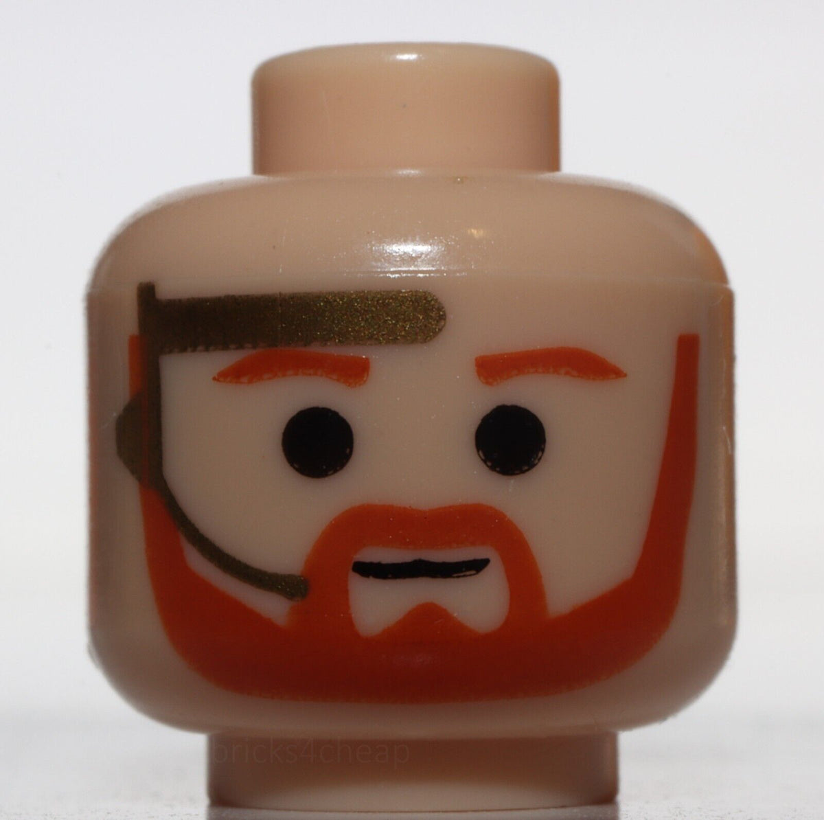 Lego Star Wars Obi Wan Kenobi Light Nougat Head Orange Beard and Heads ...