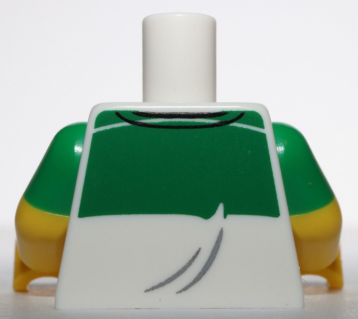 Lego White Torso Jersey Green Top Sports Logos Yellow Arms Green Short ...