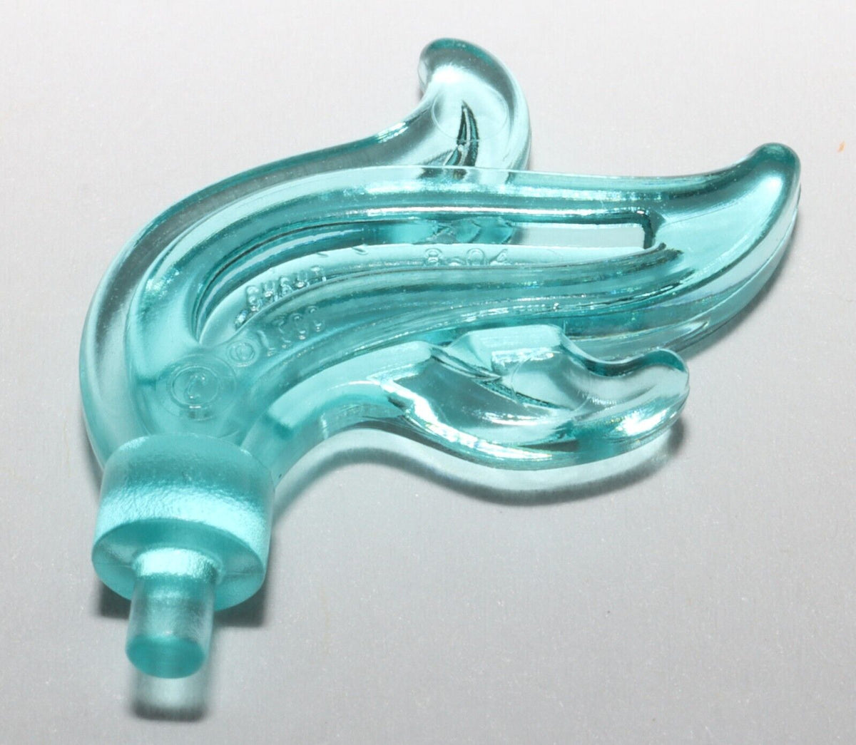 Lego 2x Castle Trans Light Blue Minifig Plume Feather Triple Compact F ...