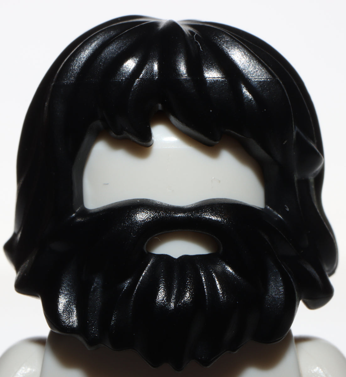 Lego Black Caveman Minifigure Hair Beard and Mouth Hole – Gems In the Attic