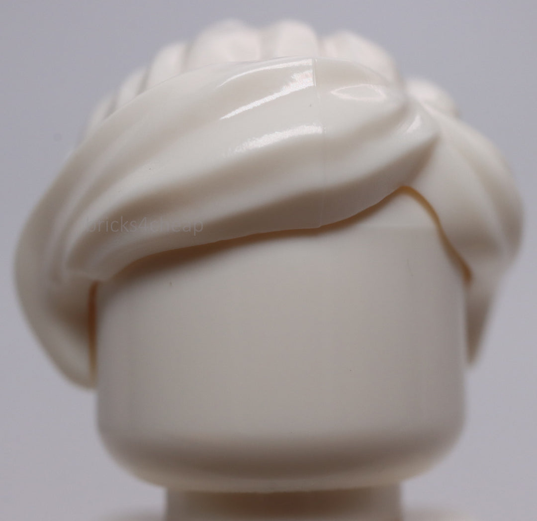 Lego White Minifig Hair Female Ponytail and Swept Sideways Fringe ...