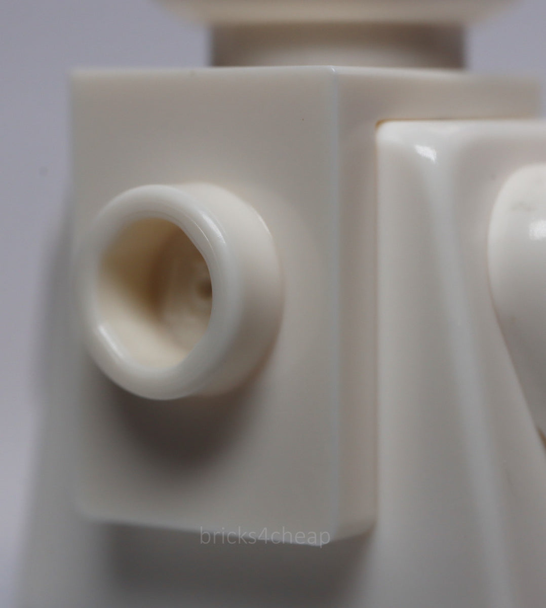 Lego 4x Star Wars White Minifig Neck Bracket Back Stud Thick Wall ...