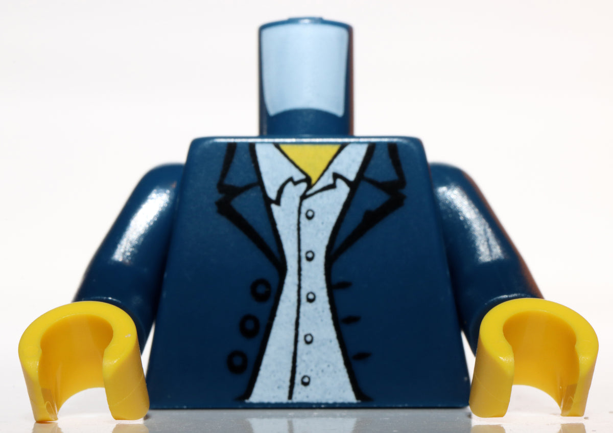 Lego Torso Town Blazer over Light Blue Button Down Shirt – Gems In the ...