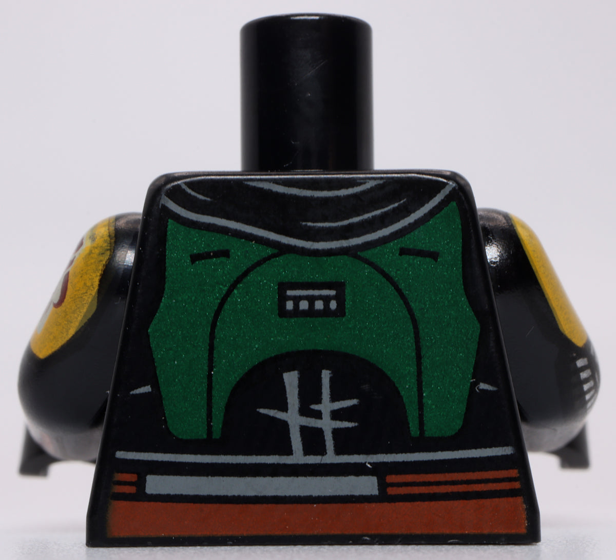 Lego Star Wars Black Boba Fett Torso Green Armor Breastplate Mandalori ...
