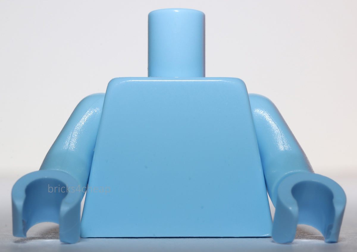 Lego Bright Light Blue Minifig Monochrome Torso Plain Arms Hands – Gems ...